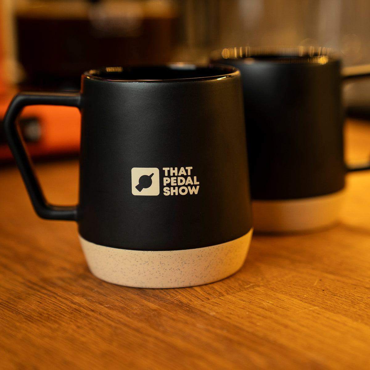 Dipped Glaze Ceramic Mug - Black – That Pedal Show Store
